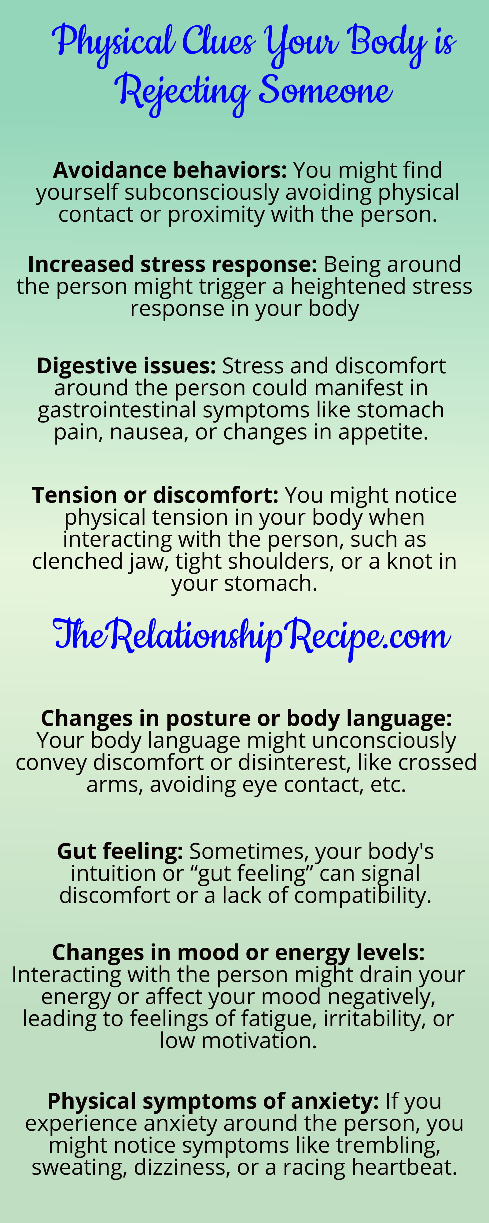 3 Secret Clues Your Body Is Rejecting Someone