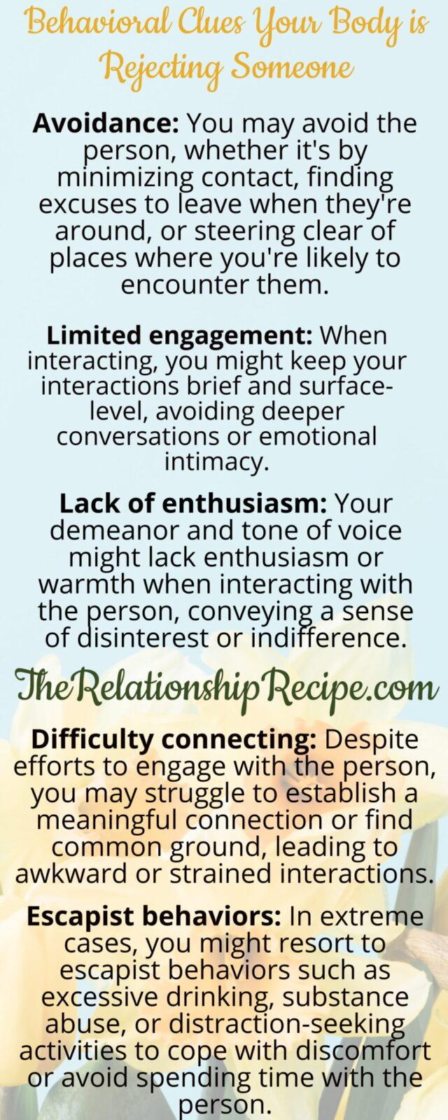 3 Secret Clues Your Body Is Rejecting Someone