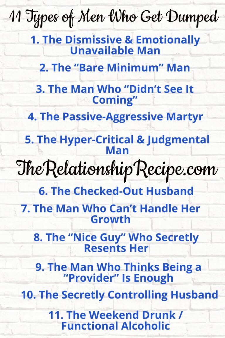 11 Types Of Men Who Get Dumped: Brutal Reasons Women Leave