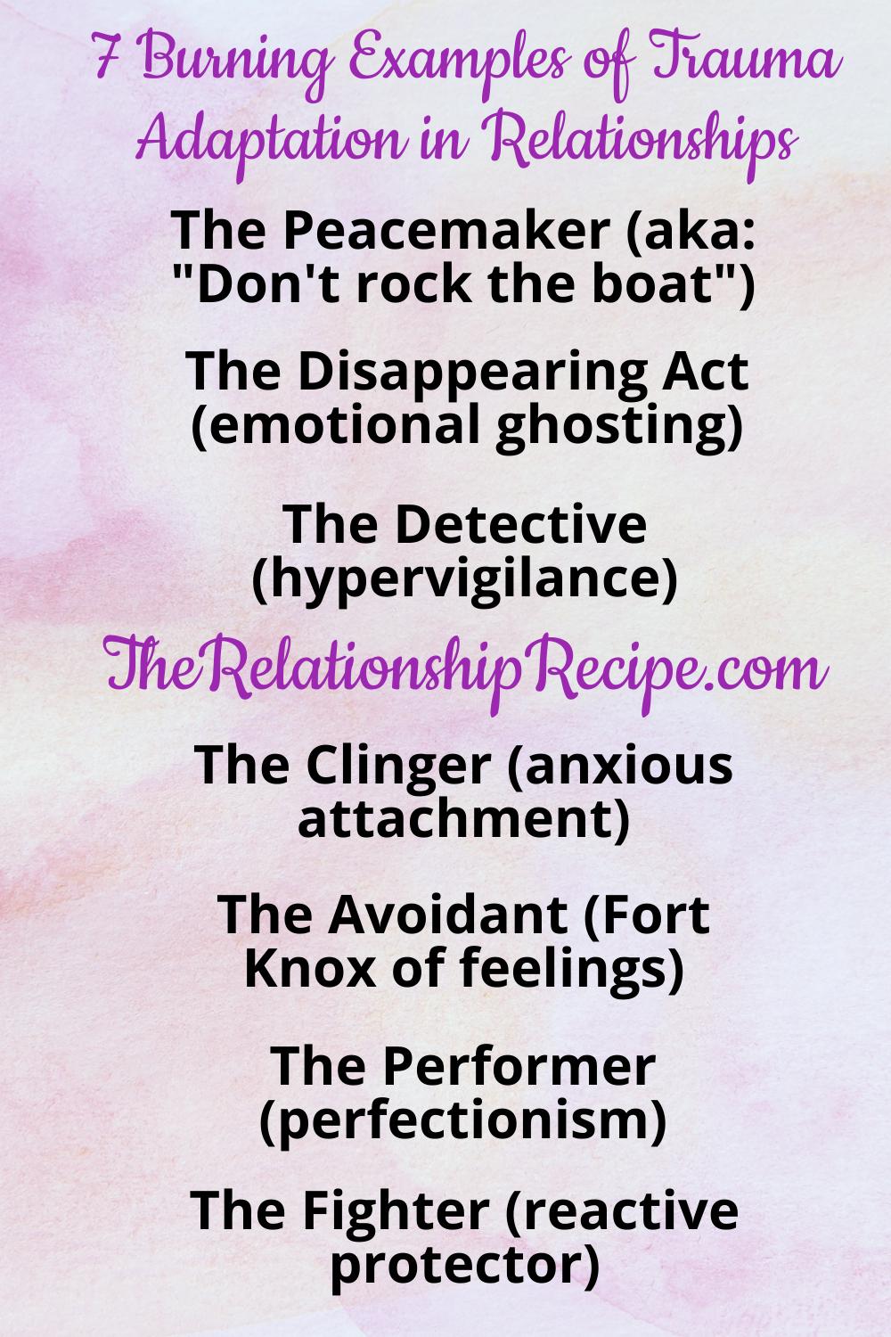 7 Burning Examples Of Trauma Adaptation In Relationships